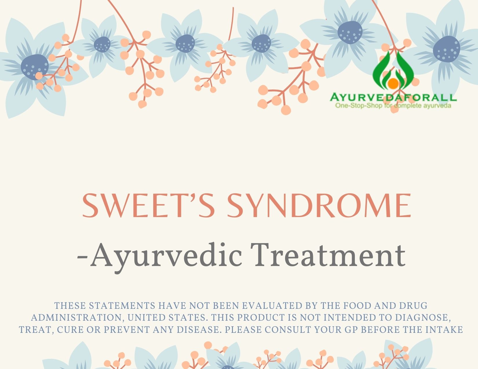 SWEET’S SYNDROME- Ayurvedic Treatment, Diet, Exercises, Research Papers,